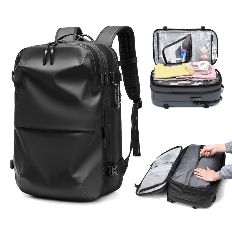 FRN New Airback Vacuum Compression Travel Backpack Multifunction 60L ...