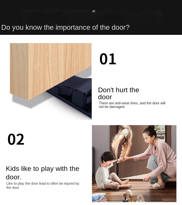 1pc PVC door stopper, windproof rubber door stopper, practical door ...