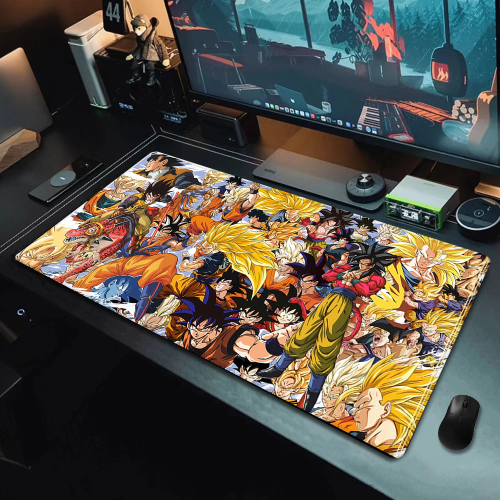 Mouse Pad Gaming Desk Mat Dragon Ball Super Saiyan Assemblage ...