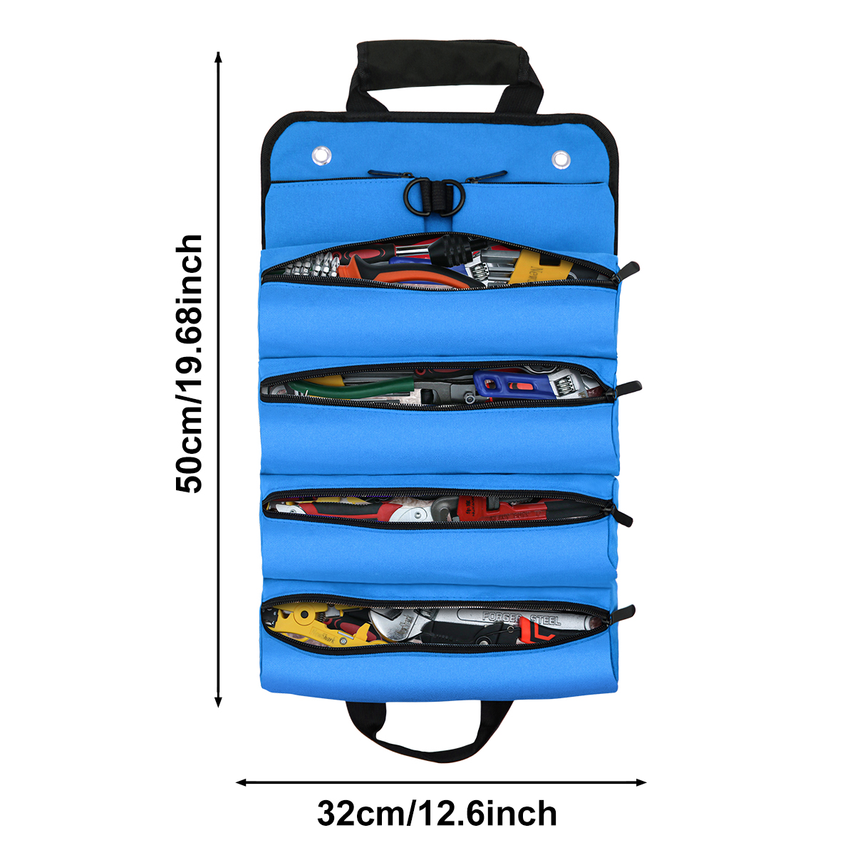 Tool Bag, Tool Roll Up Bag, Heavy Duty Tool Organizer for Men Women ...