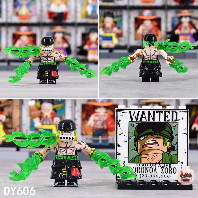 Roronoa Zoro Building Blocks One Piece Figures Toy Zoro Minifigures ...