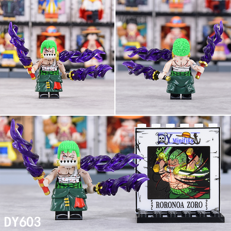 Roronoa Zoro Building Blocks One Piece Figures Toy Zoro Minifigures ...