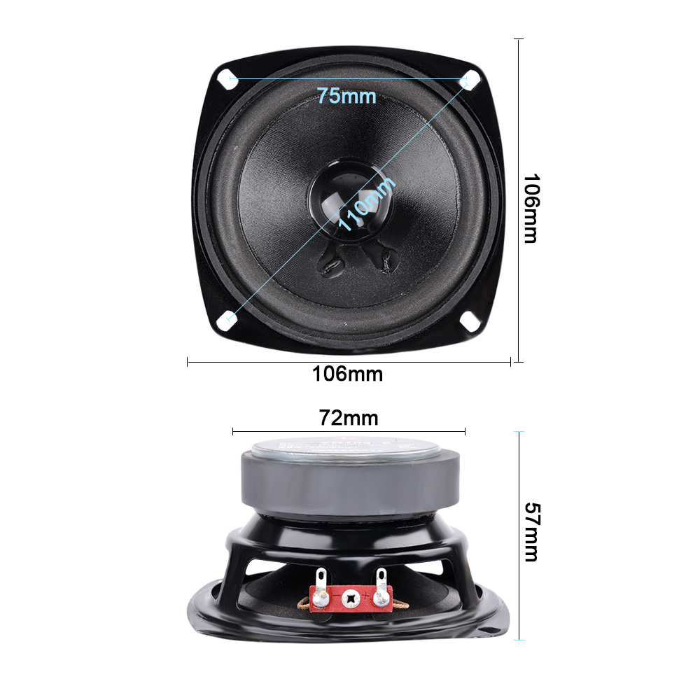 AIYIMA 1Pcs 4 Inch 8 Ohm 50W Portable Full Range Audio Speaker Computer woofer Speakers DIY For ...
