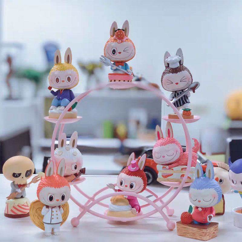 Labubu elf dessert blind box series display shelf, figure doll Ferris ...