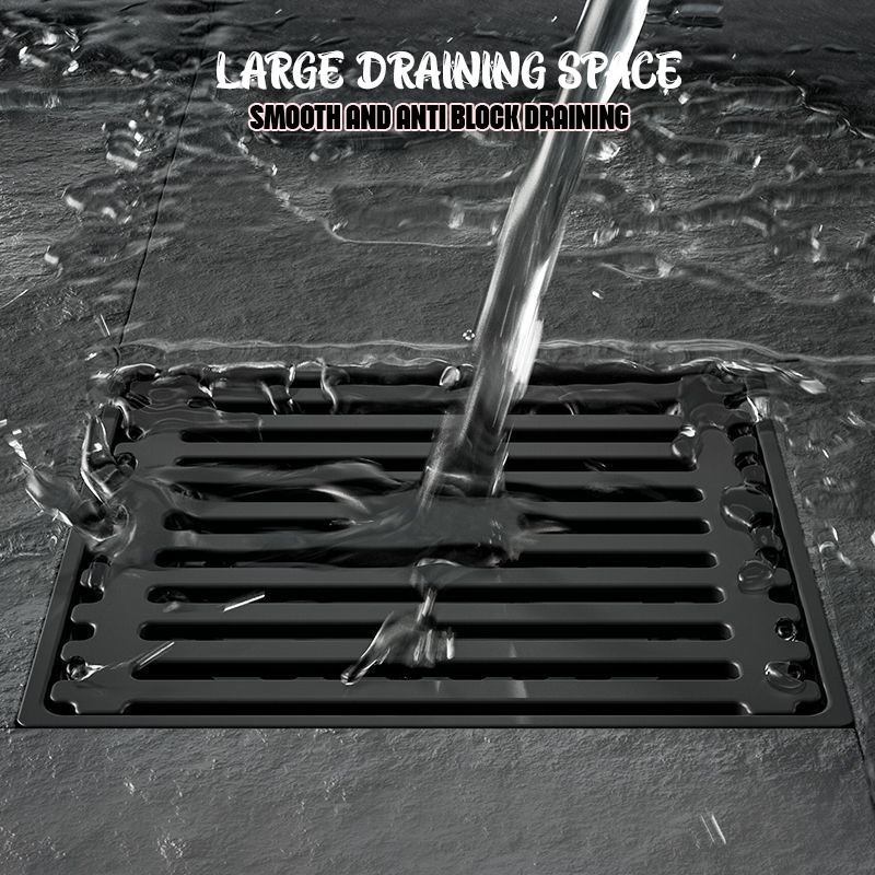 304 Stainless Steel Black Floor Drain Floor Trap Floor Grating With ...
