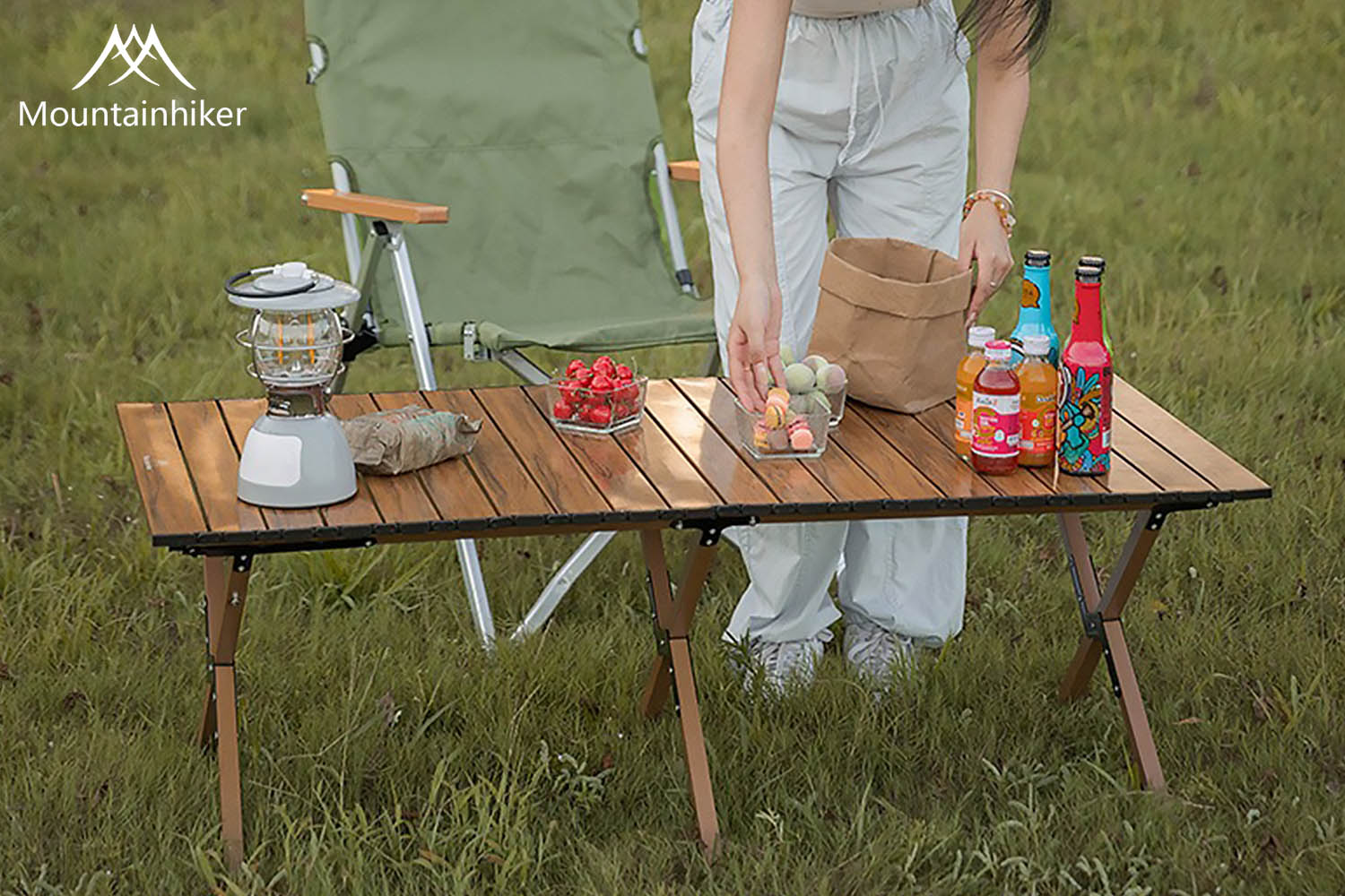 MOUNTAINHIKER 120CM Foldable Meja Camping Table Outdoor Folding Table ...