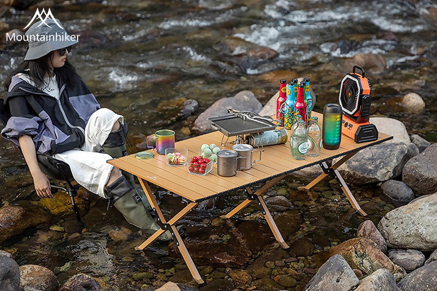 MOUNTAINHIKER 120CM Foldable Meja Camping Table Outdoor Folding Table ...