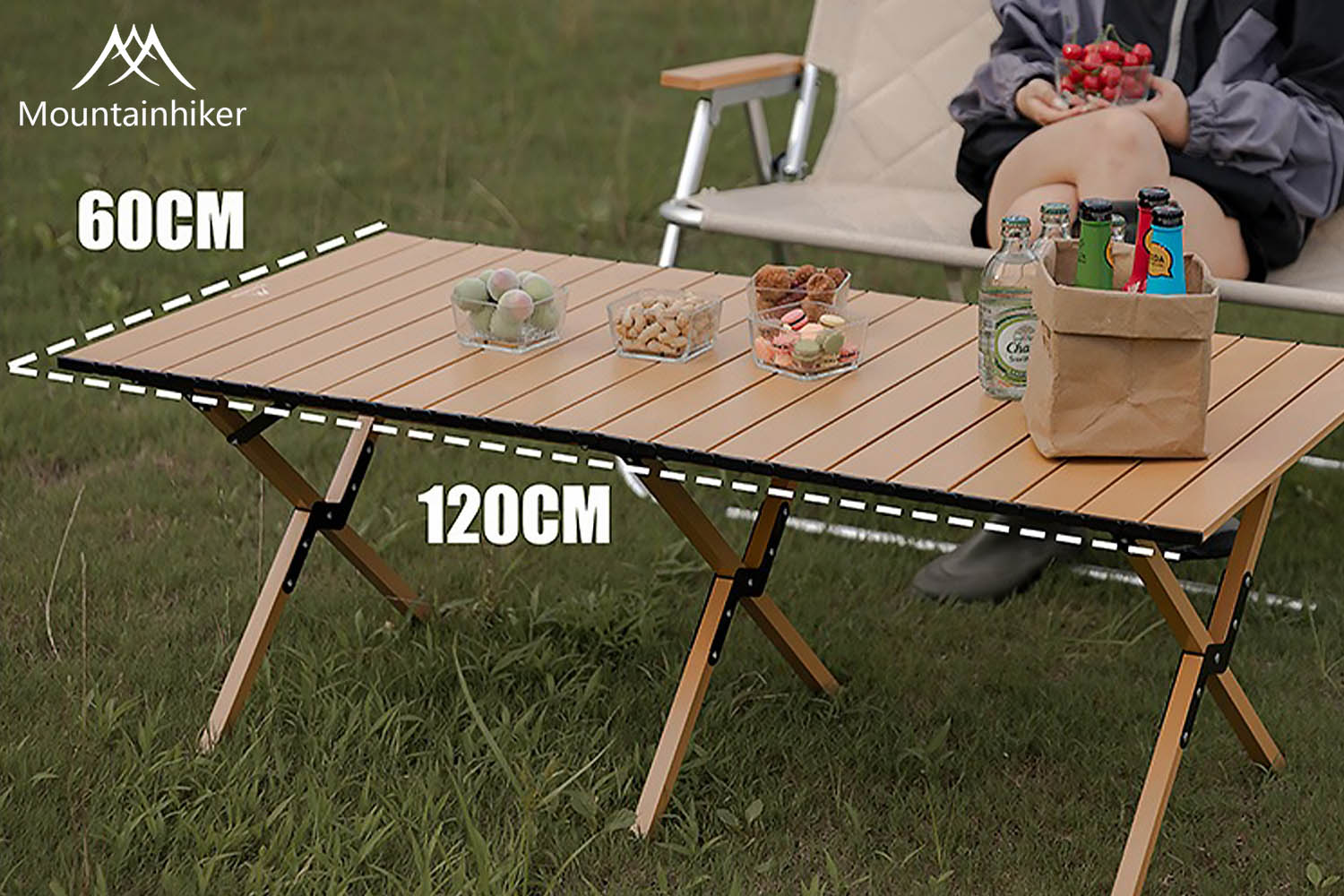 MOUNTAINHIKER 120CM Foldable Meja Camping Table Outdoor Folding Table ...