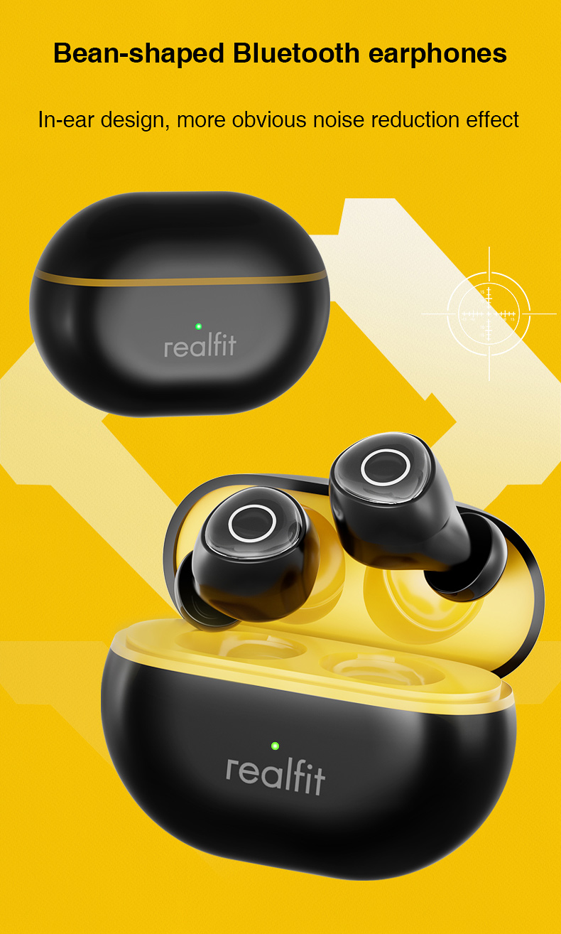 【Local Stock】Realfit F4 AI Noise Cancelling Bluetooth Earphone with Mic ...