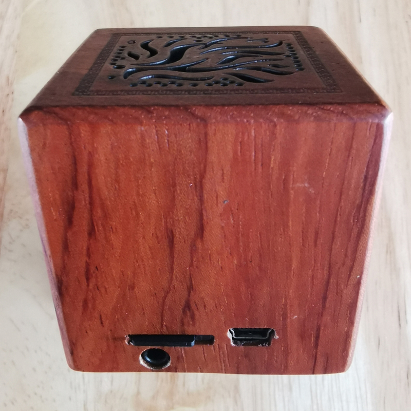 Card Reader with Radio Function Retro Speaker Wooden Speaker Include 8G ...