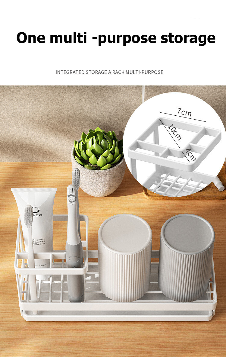 Actver Japanese toothbrush holder wall Table Type Tooth Cup Organizer ...