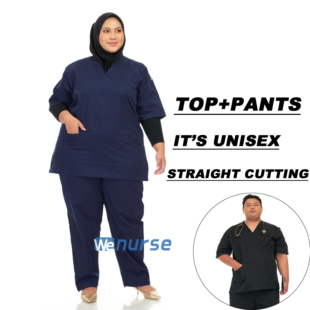 【🇲🇾MALAYSIA READY STOCK】XS-7XL MEDICAL SCRUB SUIT PLUS SIZE BAJU SCRUB ...