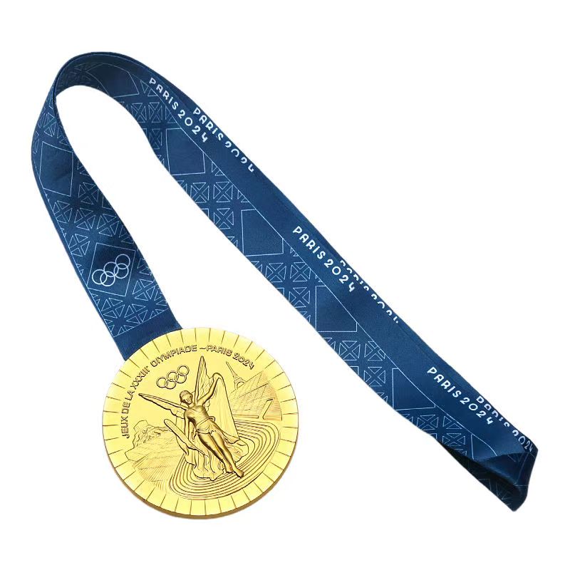 2024 Paris Olympic Games Gold Medal Simulation Model Craftwork Sports ...