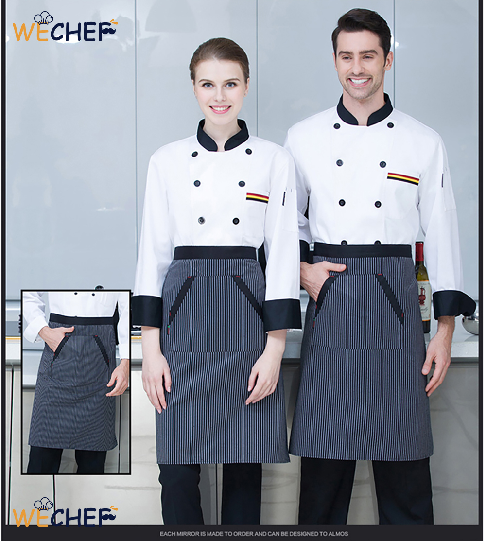 🔥🇲🇾MALAYSIA READY STOCK🔥Unisex Chef Uniform Restaurant Bakery Kitchen ...
