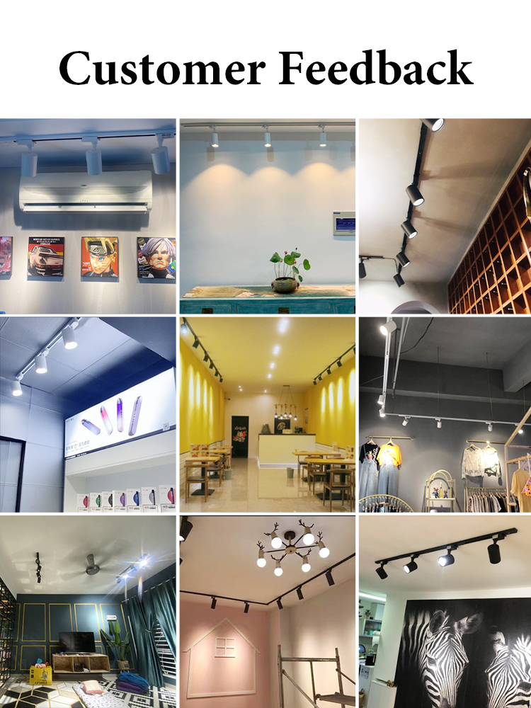 3Pcs Tri-color Whole Set Led Track Light 12W 20W 30W 40W Track Lamp COB ...