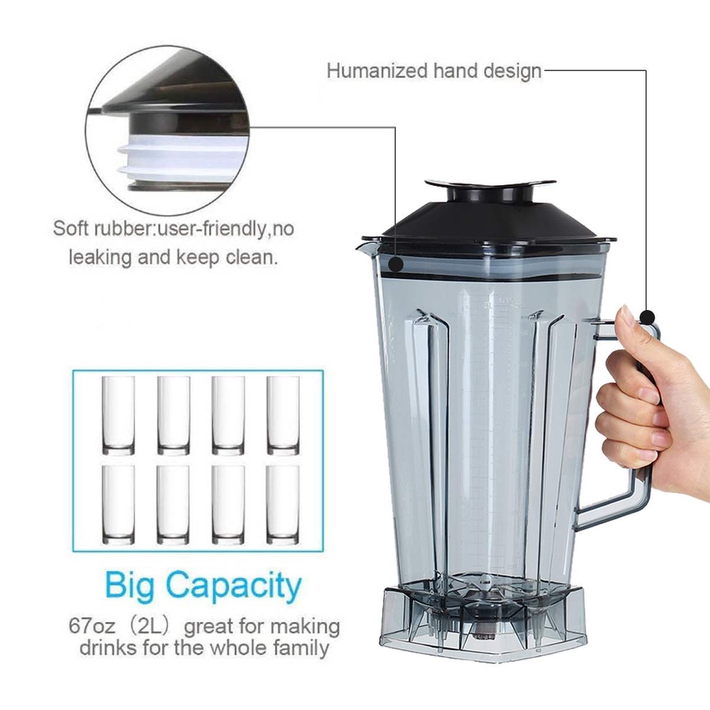 【MY Plug】3L 4500W Heavy Duty Blender Pengisar Household Mixer Juicer ...