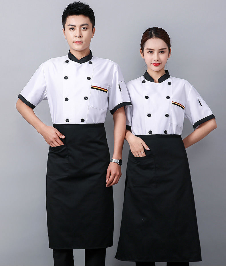 【🇲🇾Malaysia Ready Stock】Chef Uniform Chef clothes short sleeve hotel ...