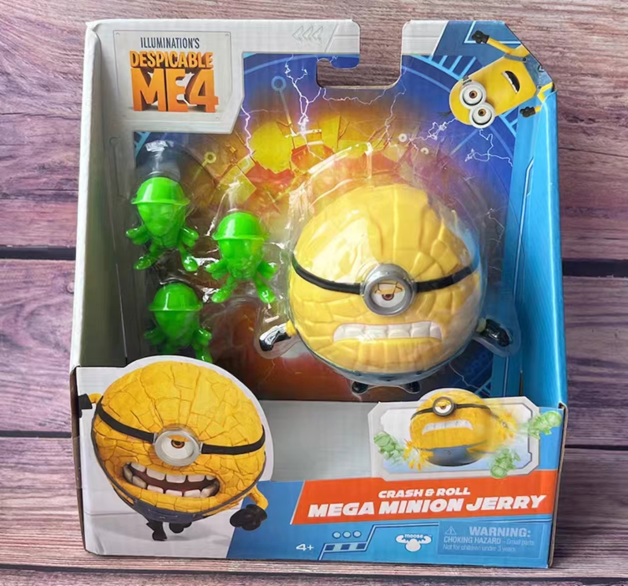 Despicable Me 4 Crash & Roll Mega Minion Jerry Action Figure | Shopee ...