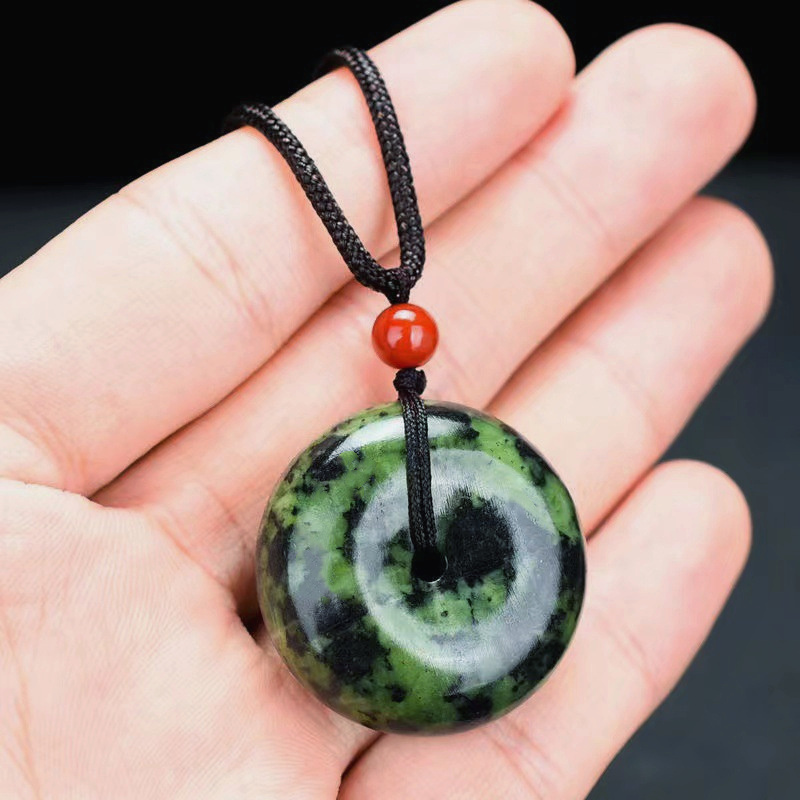 Natural Tibetan medicine king stone safe buckle pendant magnetic ...