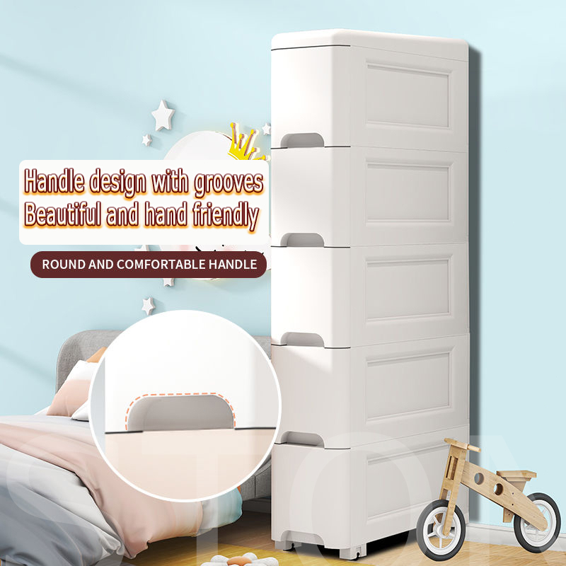 IKEA Slim Plastic Storage Drawer Cabinet WIth Wheel Rak Tudung Bertutup ...