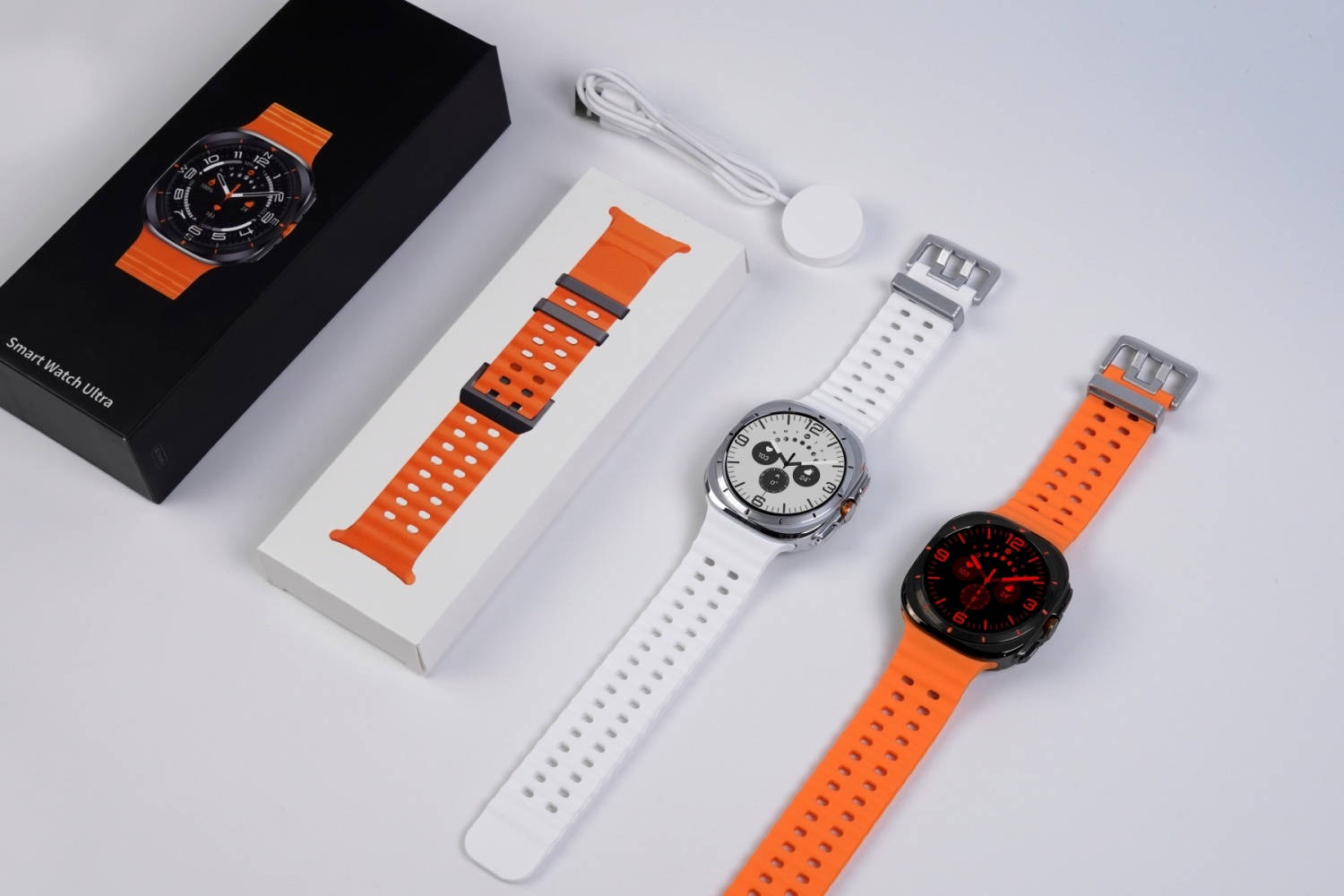For 1:1 Galaxy Watch 7 Ultra AMOLED Compass Smart Watch Men NFC ...