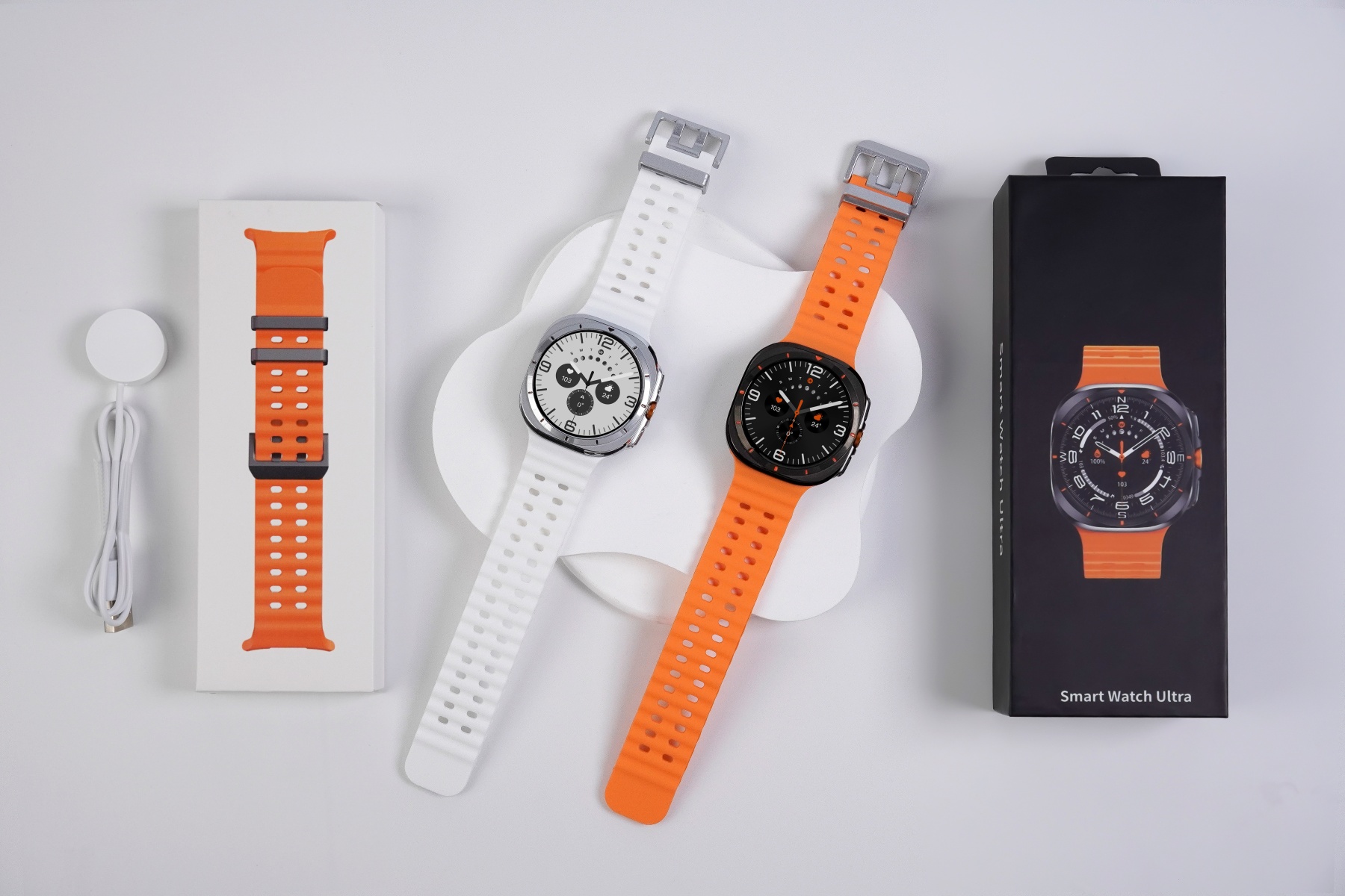 For 1:1 Galaxy Watch 7 Ultra AMOLED Compass Smart Watch Men NFC ...