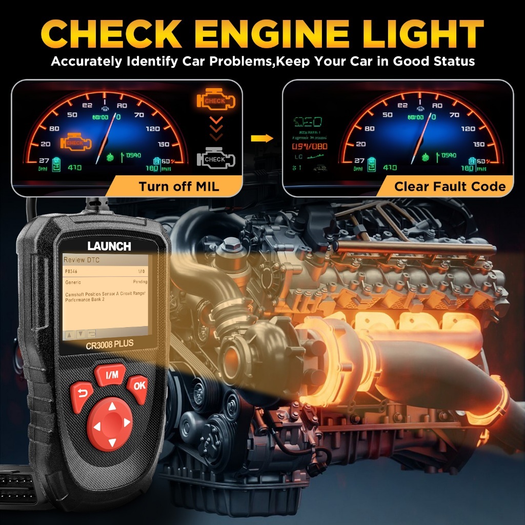 【spot goods】2024 NEW LAUNCH CR3008 PLUS OBD2 Scanner Diagnostic Tool ...