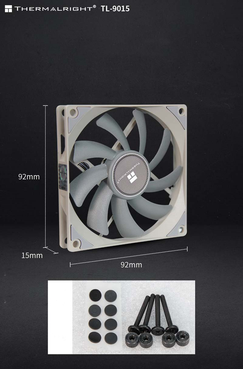 ThermalRight TL-9015 Utral Thin 4PIN PWM Cooling Fan 15mm Thickness 92mm width Silent For A4 ...