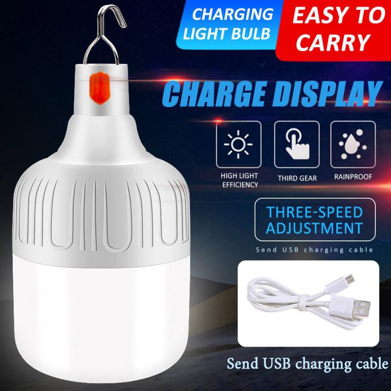 Licer LED Emergency Light Bulb USB Rechargeable 3 Modes Dimming ...