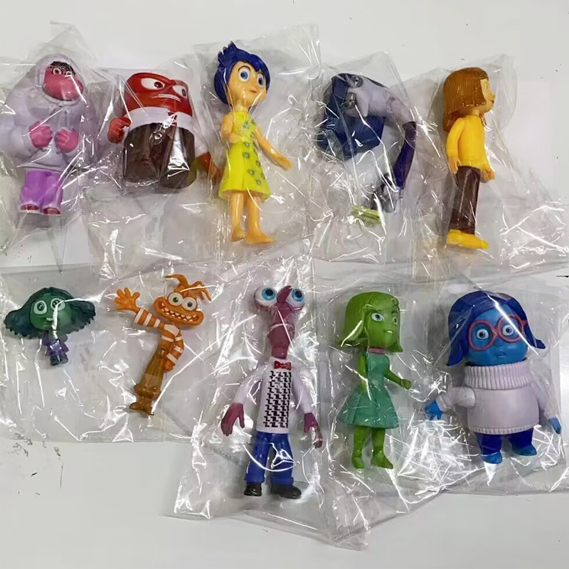 New 8-11CM Inside Out Figure Set Joy Fear Anger Disgust Sadness ...
