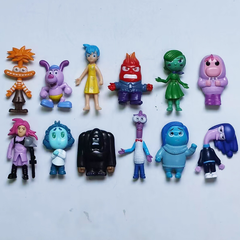 New 8-11CM Inside Out Figure Set Joy Fear Anger Disgust Sadness ...