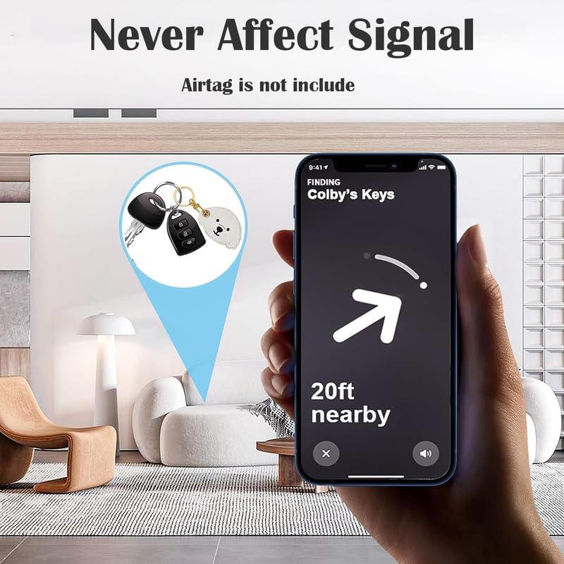 3in1 PU Leather Protective Case for Airtag Keychains Huawei Tag Cover ...