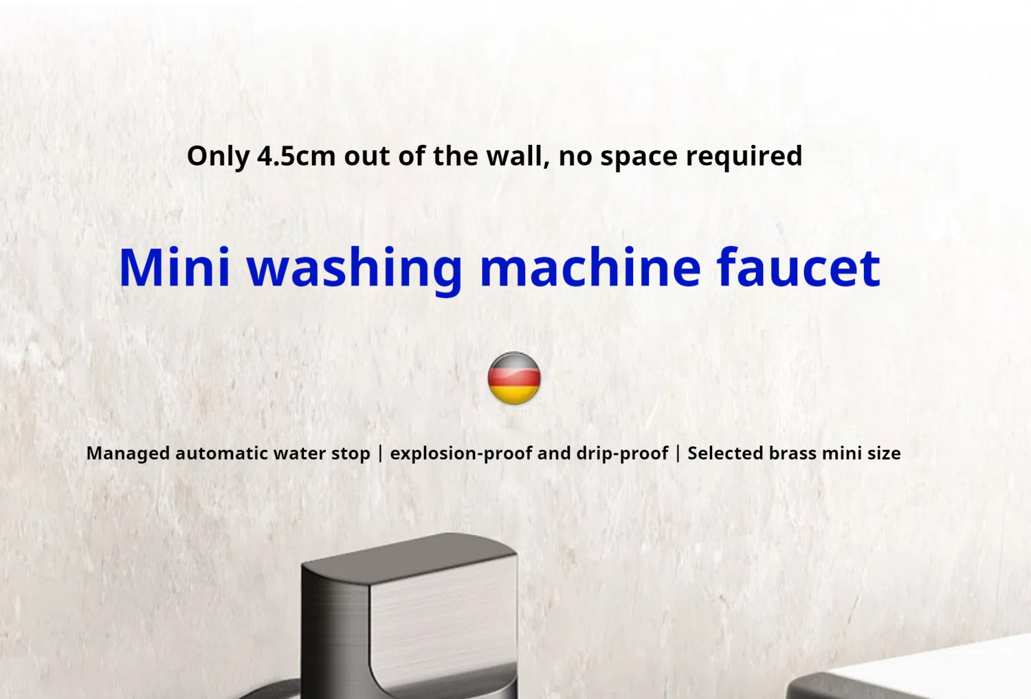 Washing Faucet Automatic Water Stop Valve Dedicated Snap-On Joint Ultra ...