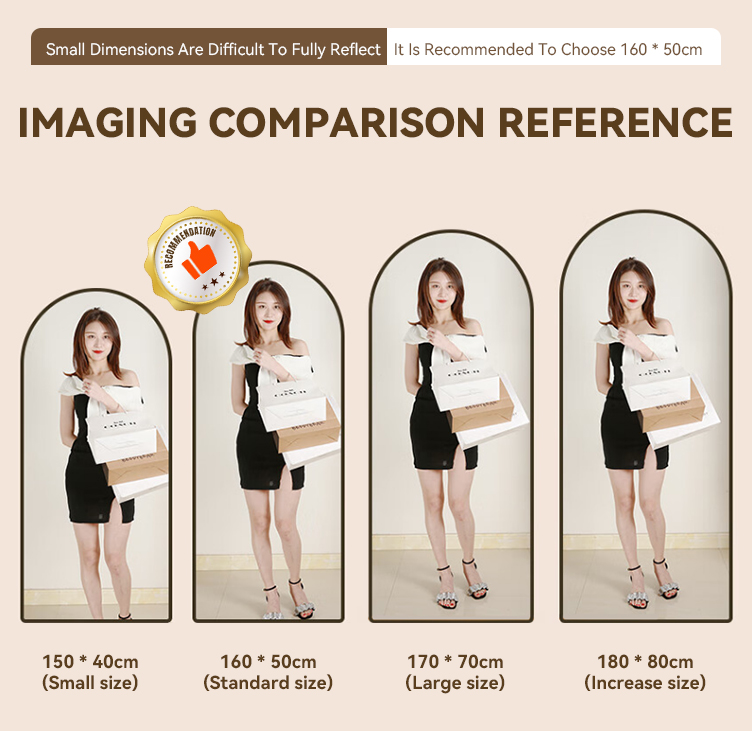 MOK Body Mirror 160/170CM Mirror With Stand Floor-To-Ceiling Wall ...