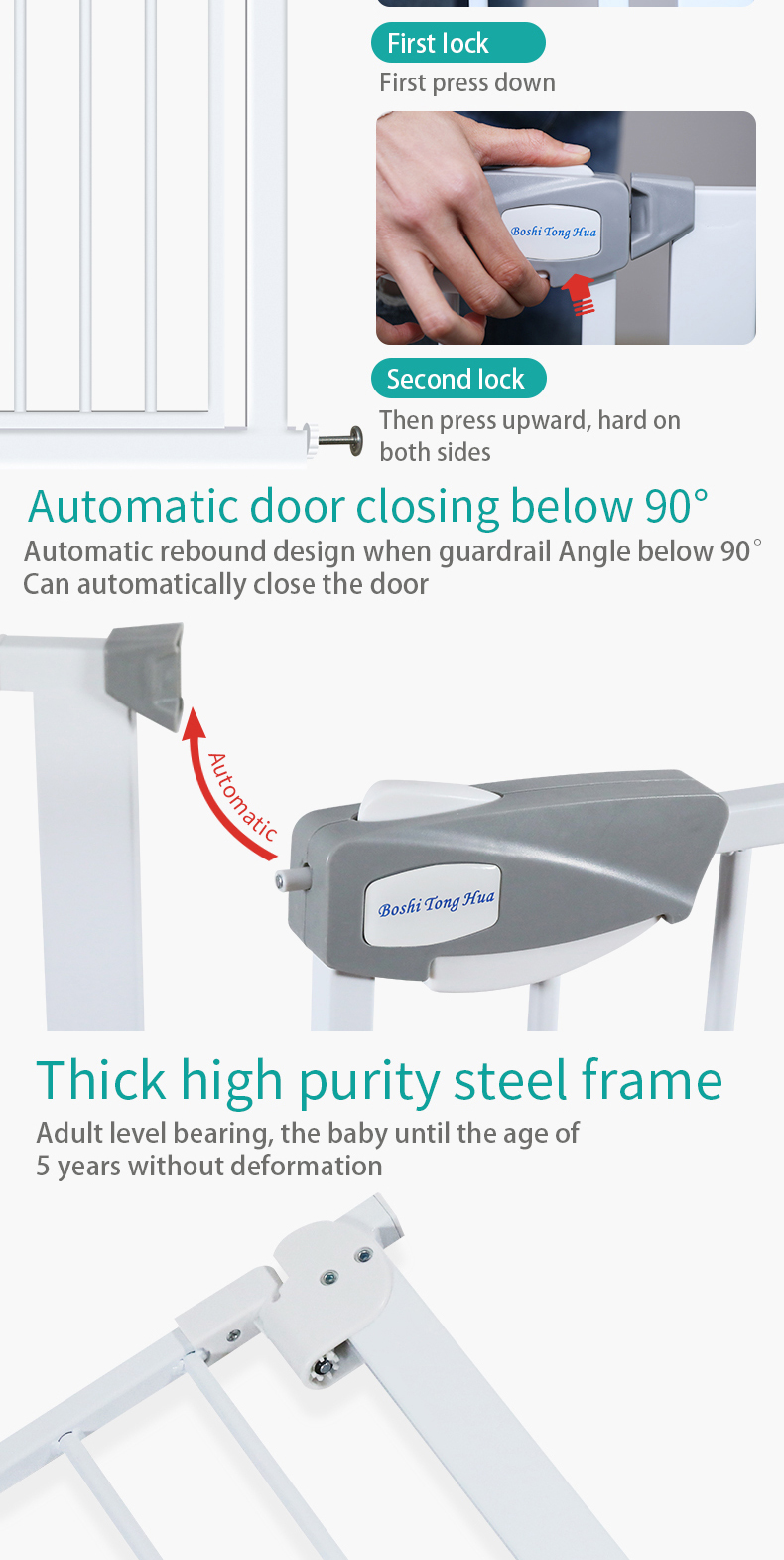 【Ready Stock】pagar baby safety/pagar pintu rumah/Safety Lock Baby Gate ...
