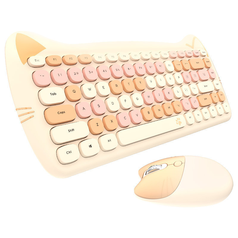 2.4G Wireless Keyboard Wireless Mouse Set Universal Wireless Keyboard 2 ...