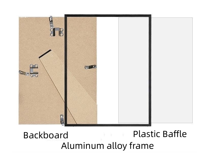 【Customizable Size】Portable Aluminum Alloy Photo Frame Ultra Thin Large ...