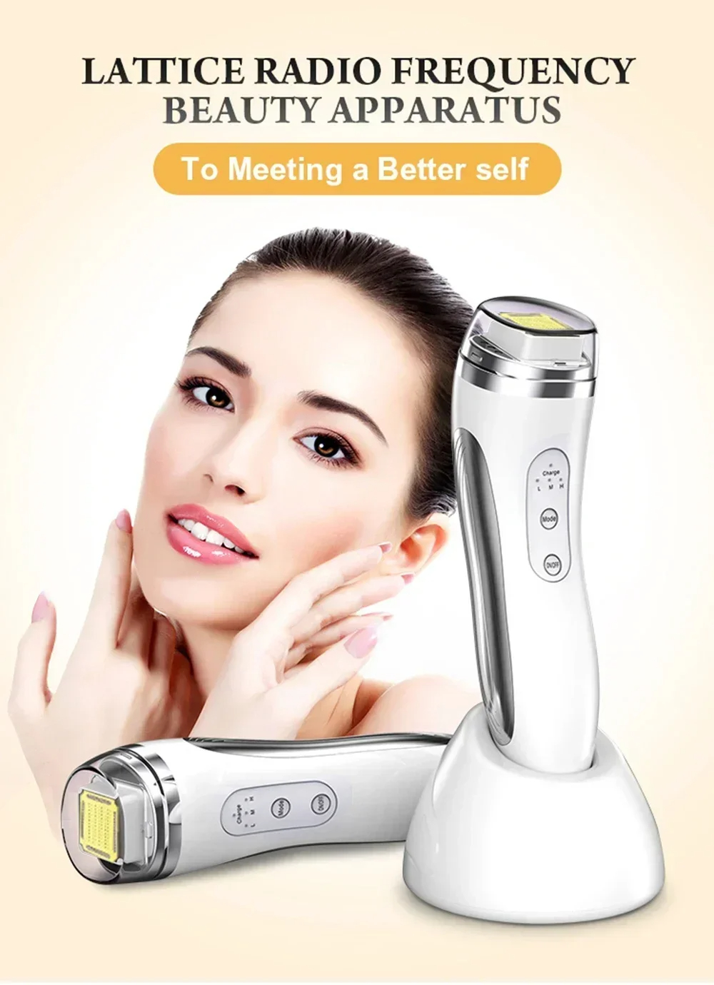 Household Dot Matrix RF Facial Beauty Device Skin Tightening ...