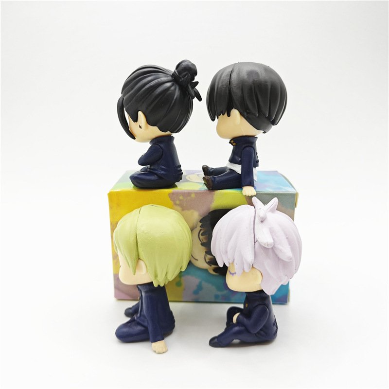 4Pcs/Set Jujutsu Kaisen Sleep Sit Figure Gojo Satoru Geto Suguru ...