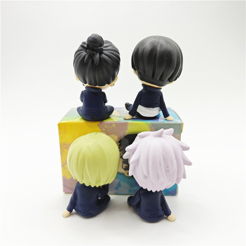4Pcs/Set Jujutsu Kaisen Sleep Sit Figure Gojo Satoru Geto Suguru ...