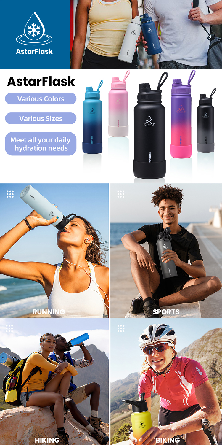 Astar Flask Botol Air 1200ML Tumbler Tahan Sejuk Wide Mouth With Cap ...
