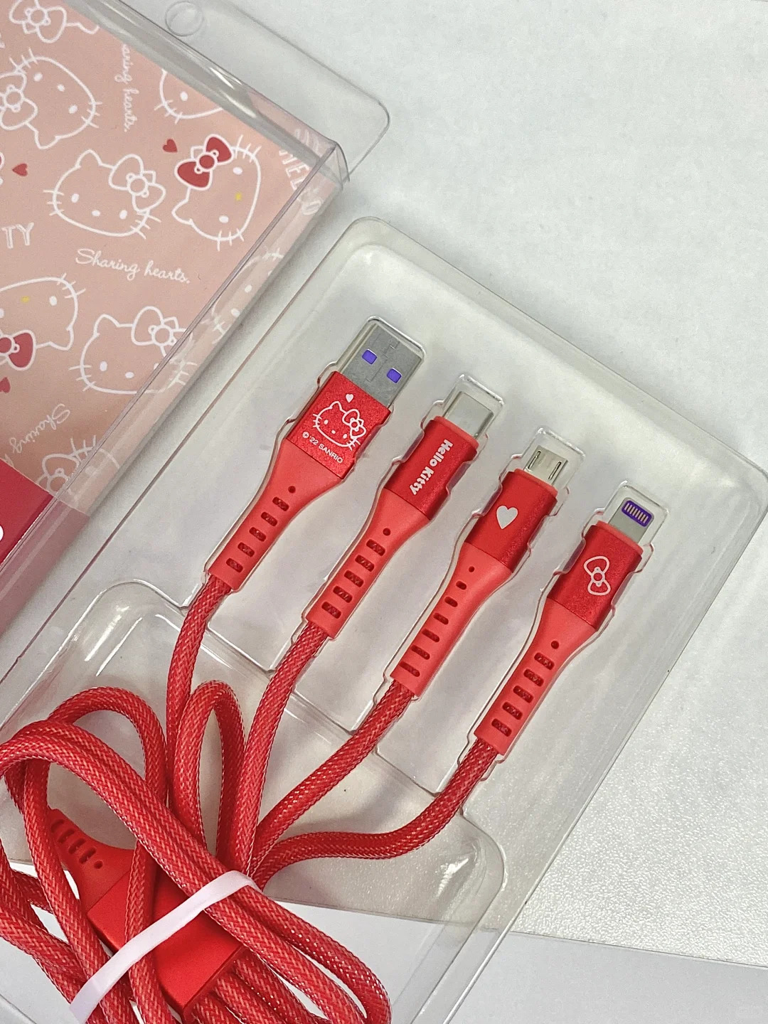 Disney Sanrio SJ-705 Frozen Elsa Winnie The Pooh 66W Car Data Cable 3 ...