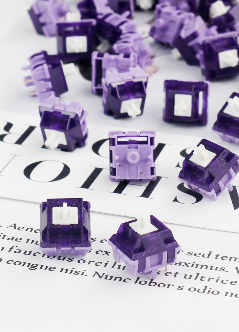 -LW- DUHUK Bitter Tea Purple V2 Switch Tactile Customized Mechanical ...