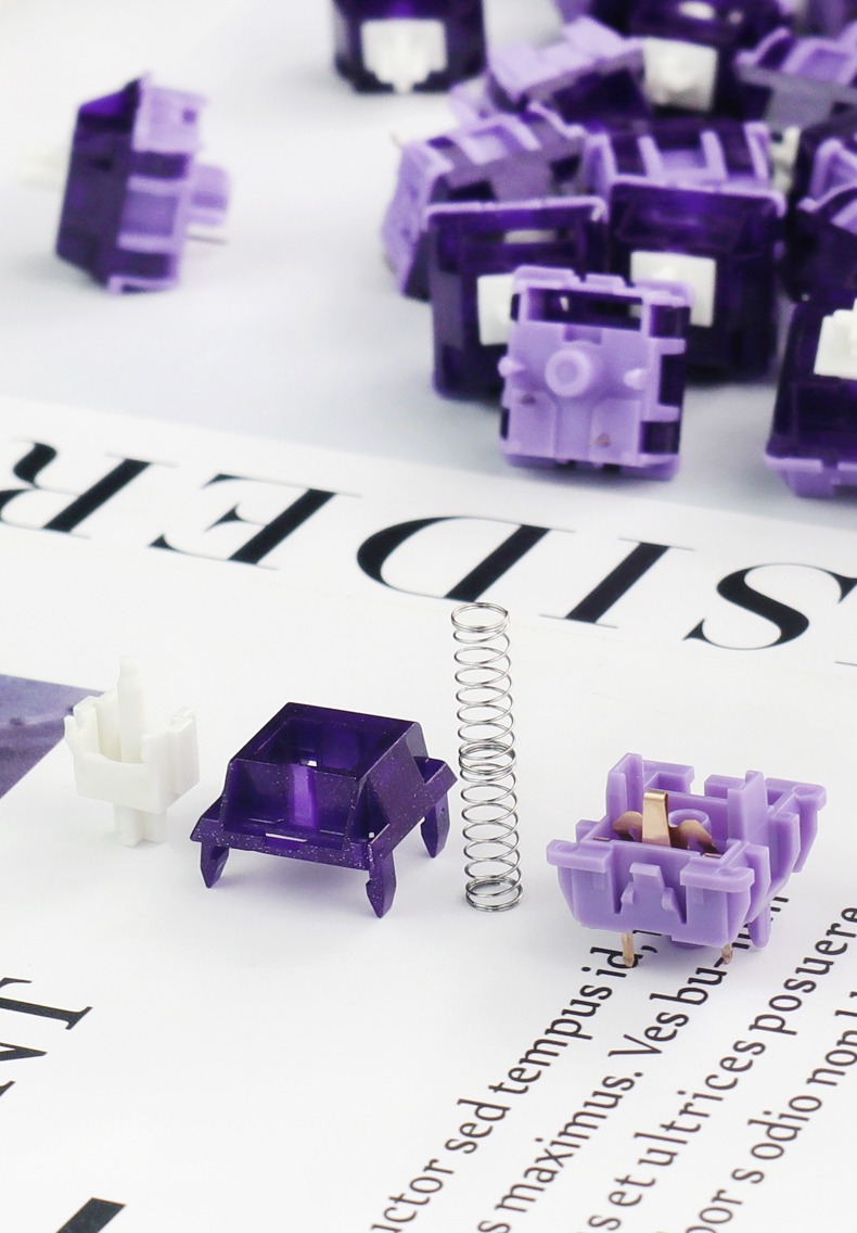 -LW- DUHUK Bitter Tea Purple V2 Switch Tactile Customized Mechanical ...