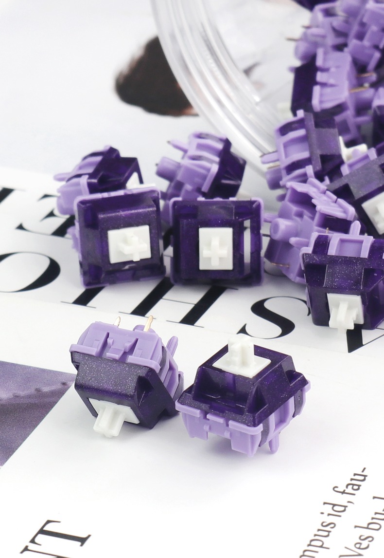 -LW- DUHUK Bitter Tea Purple V2 Switch Tactile Customized Mechanical ...