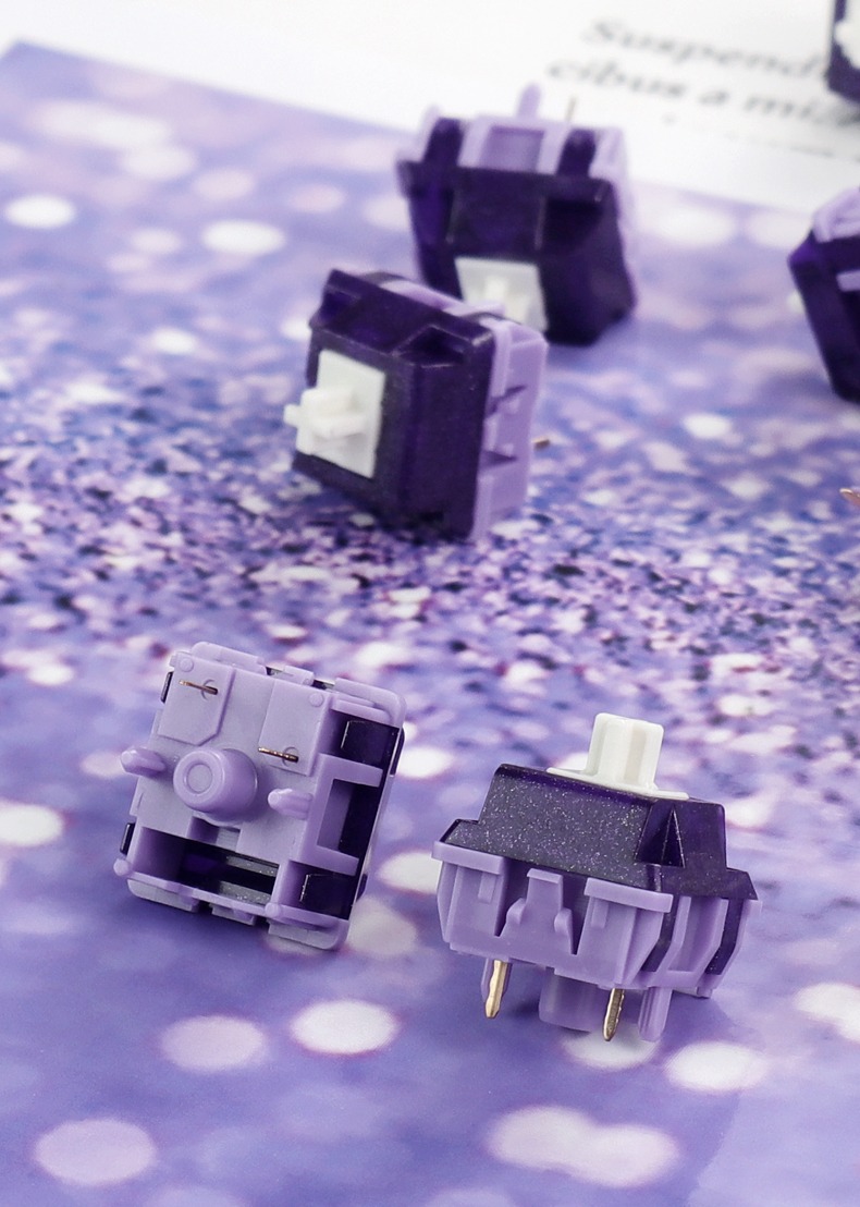 -LW- DUHUK Bitter Tea Purple V2 Switch Tactile Customized Mechanical ...