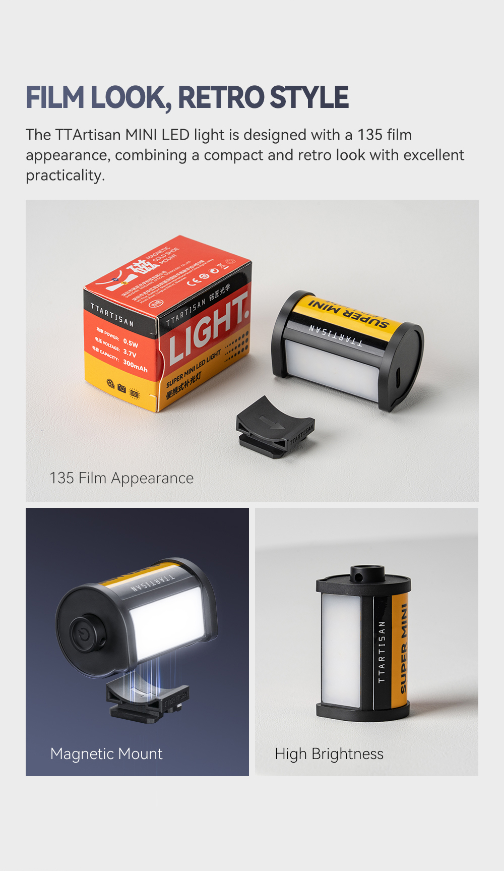 TTArtisan Mini Magnetic LED Fill Light 3000K/4500K/6000K | Shopee Malaysia