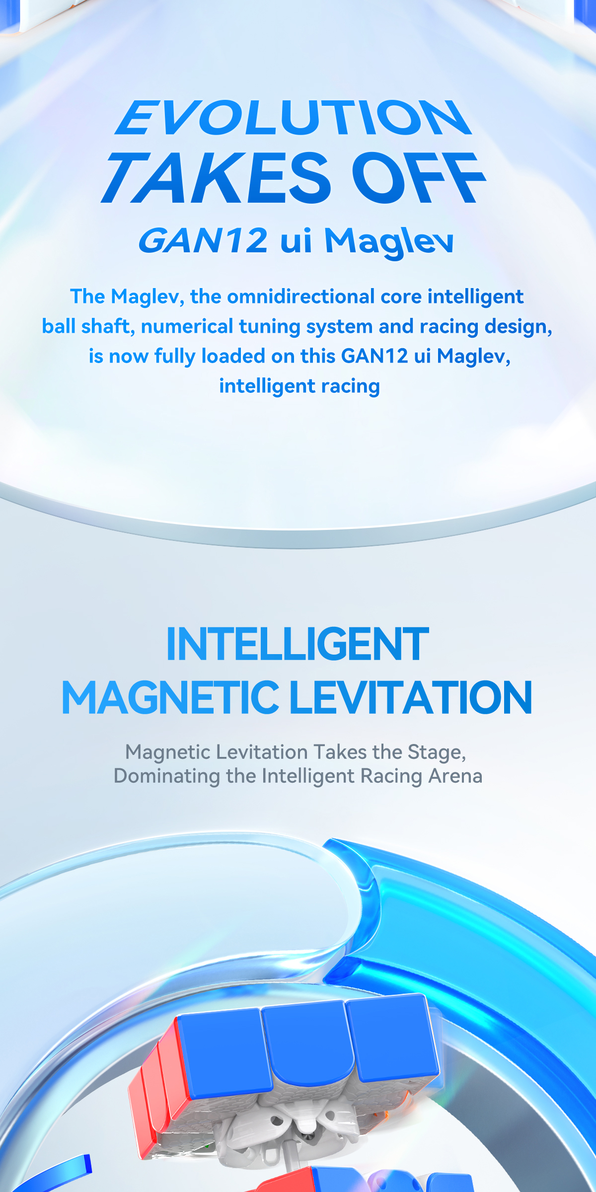 GAN 12 ui Maglev 2024 Flagship Smart Cube Smooth for Competition Oline ...