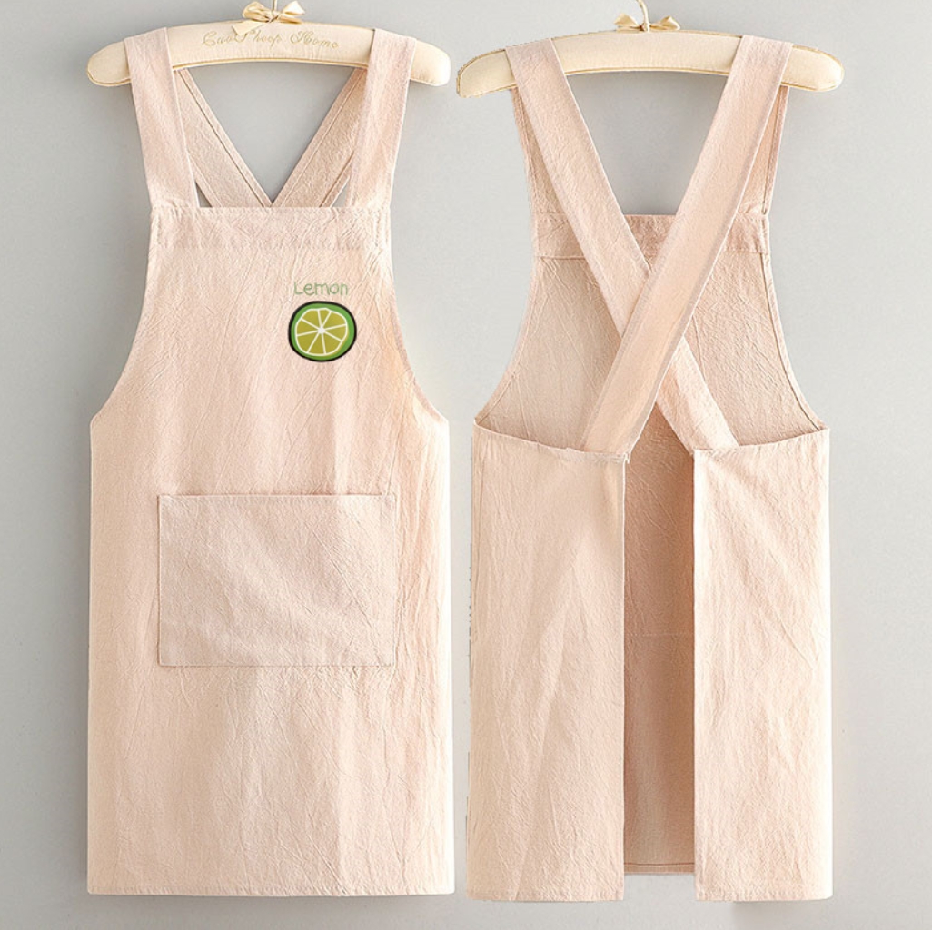 Ready Stock Apron Cotton Custom Apron Kitchen Anti fouling Apron ...