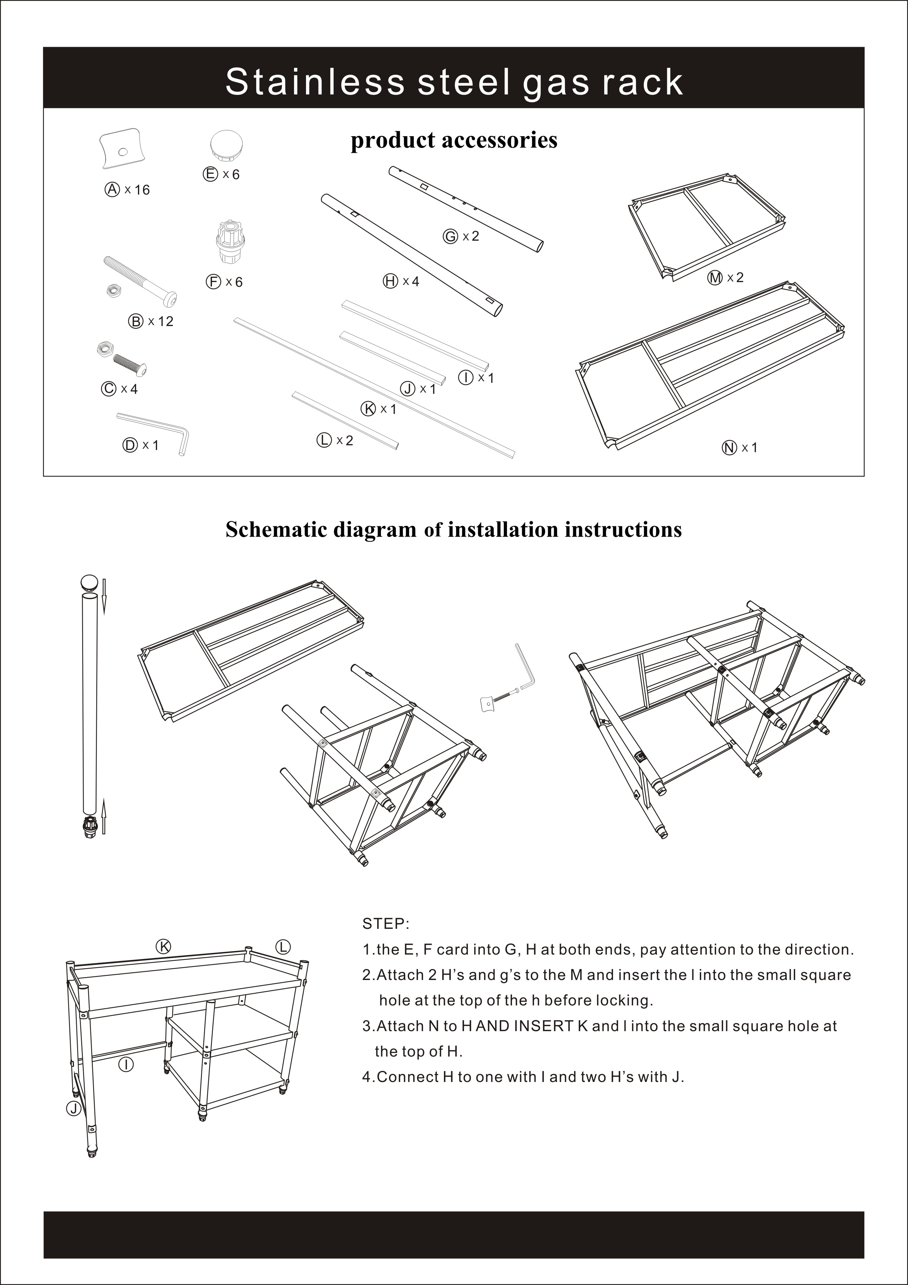 304 stainless steel Rack Kitchen Rack Multipurpose Storage Rack Shelf 3 ...